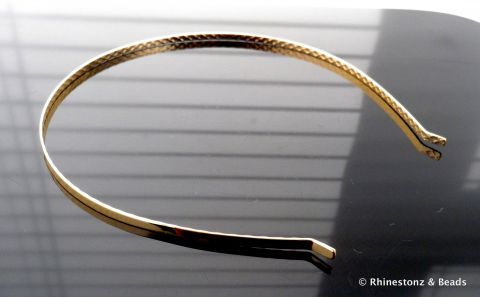 Decorative Tiara Frame Base - Oval Gold